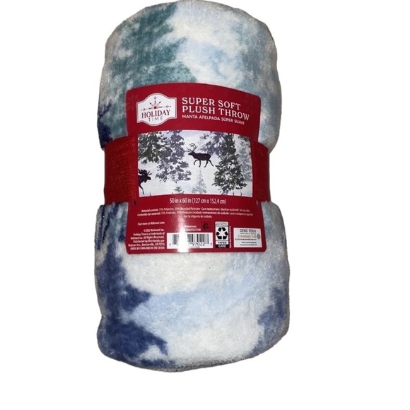 Holiday Time | Holiday | Holiday Time Super Soft Plush Throw Blanket ...